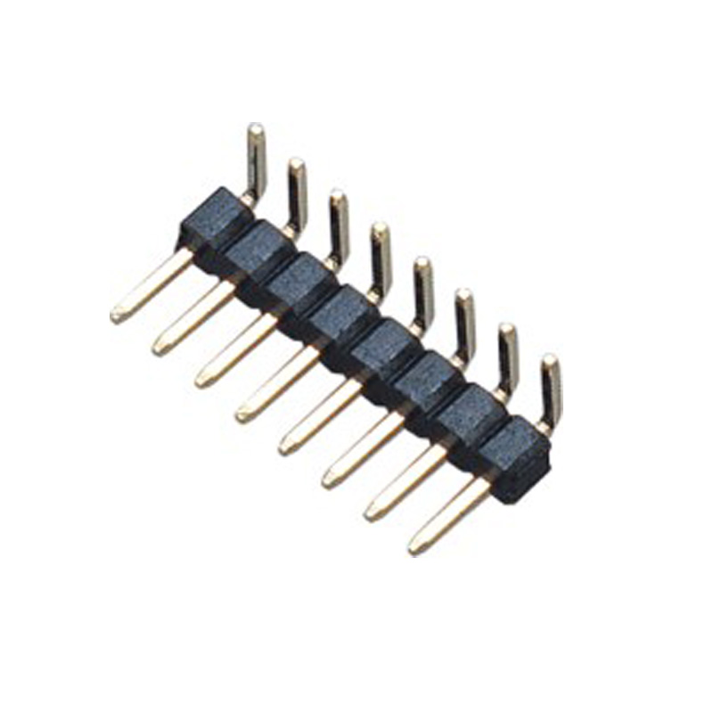 2.0mm single row right angle pin header connector